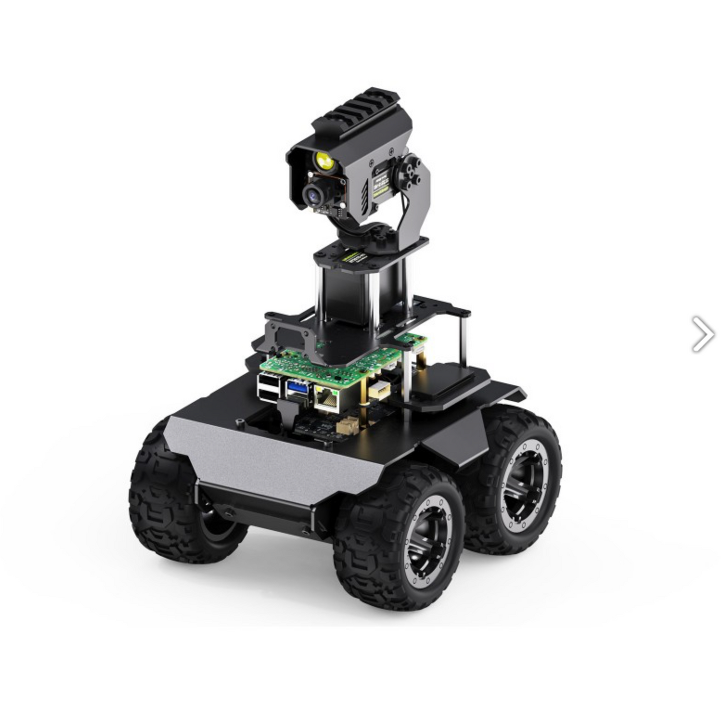 RaspRover Open-source 4WD AI Robot, Dual controllers, All-metal Body ...