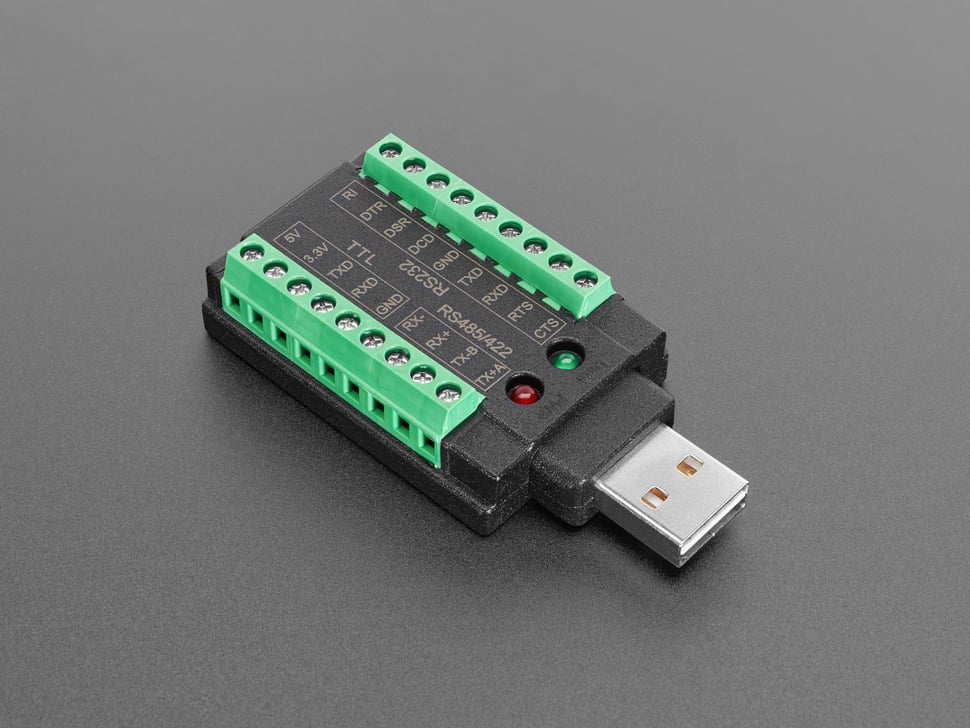 USB to Multi-Protocol Serial Adapter: RS-232 / TTL UART / RS-485 ...
