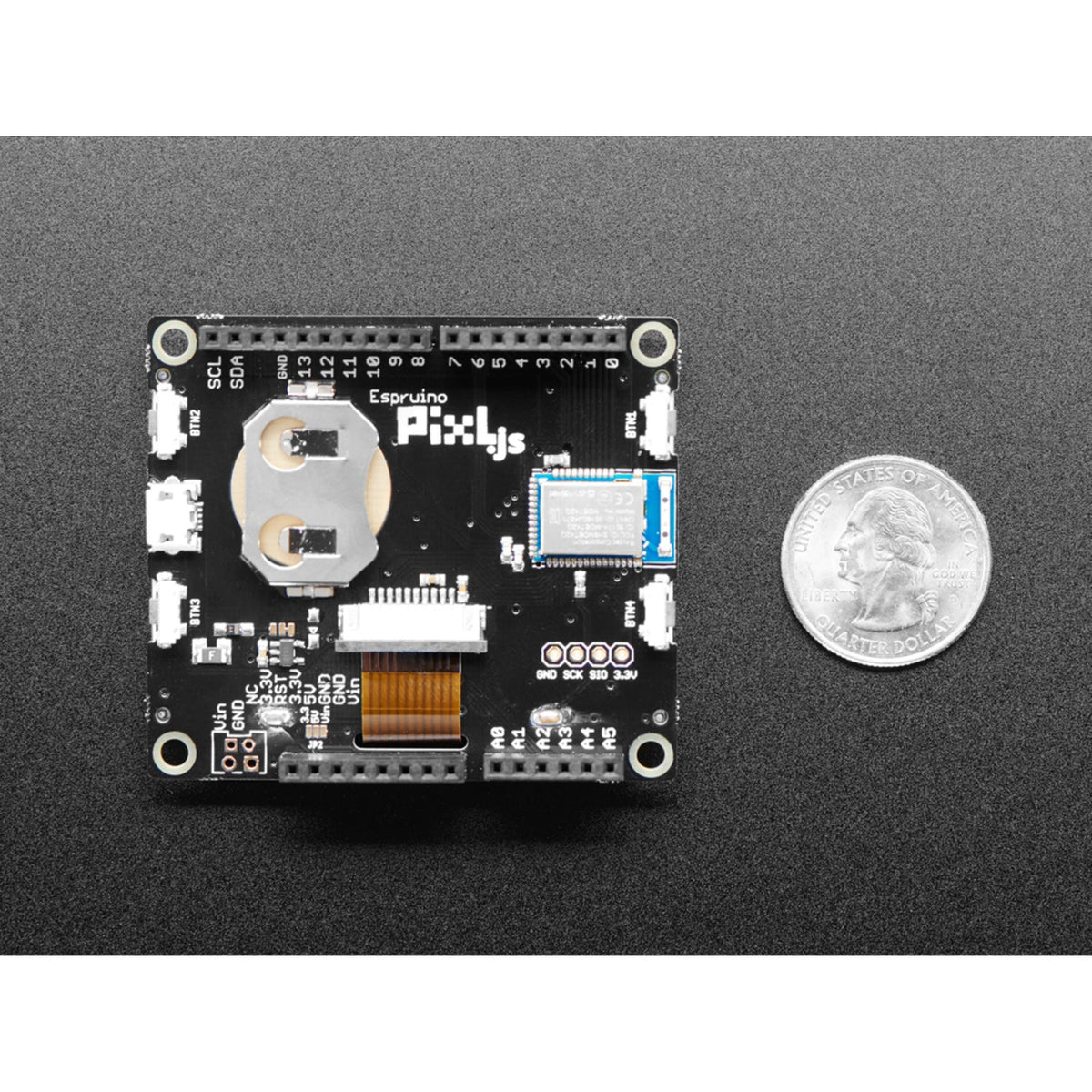 Espruino Pixl.js - Javascript Microcontroller with LCD — Little Bird