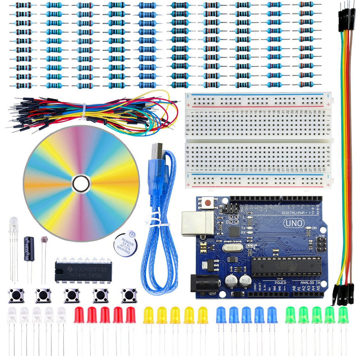 Elecrow UNO R3 Basic Starter Kit with Tutorial for Arduino — Little Bird