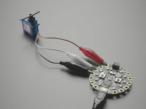 Micro Servo with Alligator Clips — Little Bird