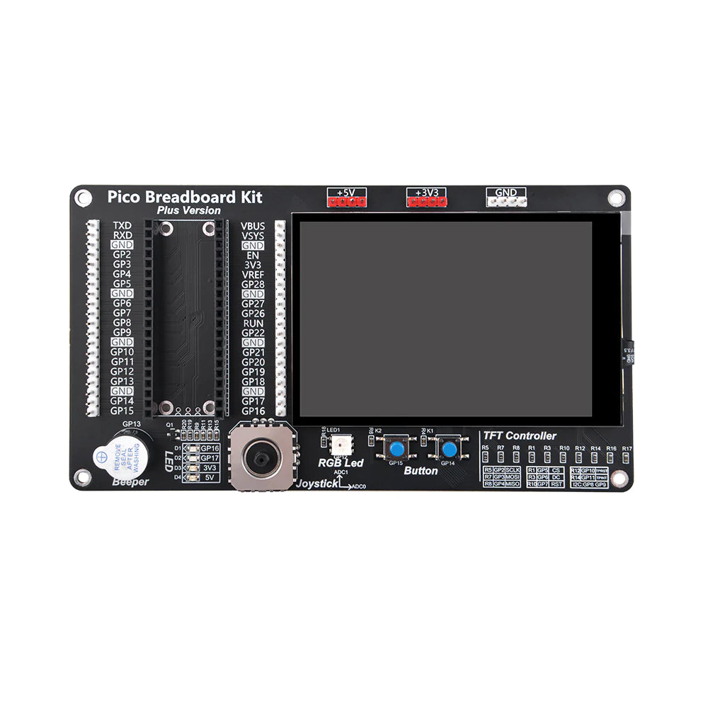 Raspberry Pi Pico/Pico W Breadboard Kit With 3.5 Inch Touch Screen Dis ...