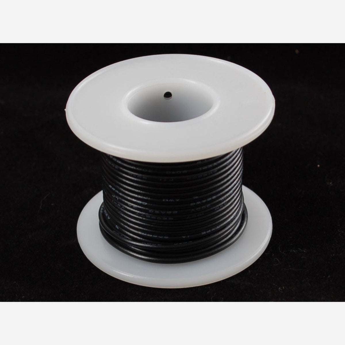 Solid-Core Wire Spool - 25ft - 22AWG - Black — Little Bird