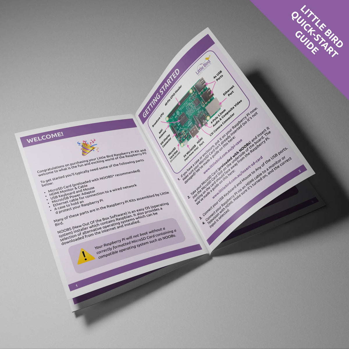 Raspberry Pi Quick-Start Guide — Little Bird