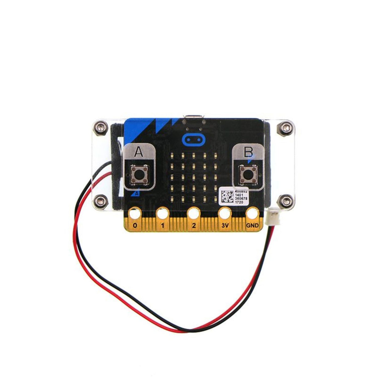 Acrylic Case Shell Enclosure Computer Box For Microbit with Two AA Bat ...